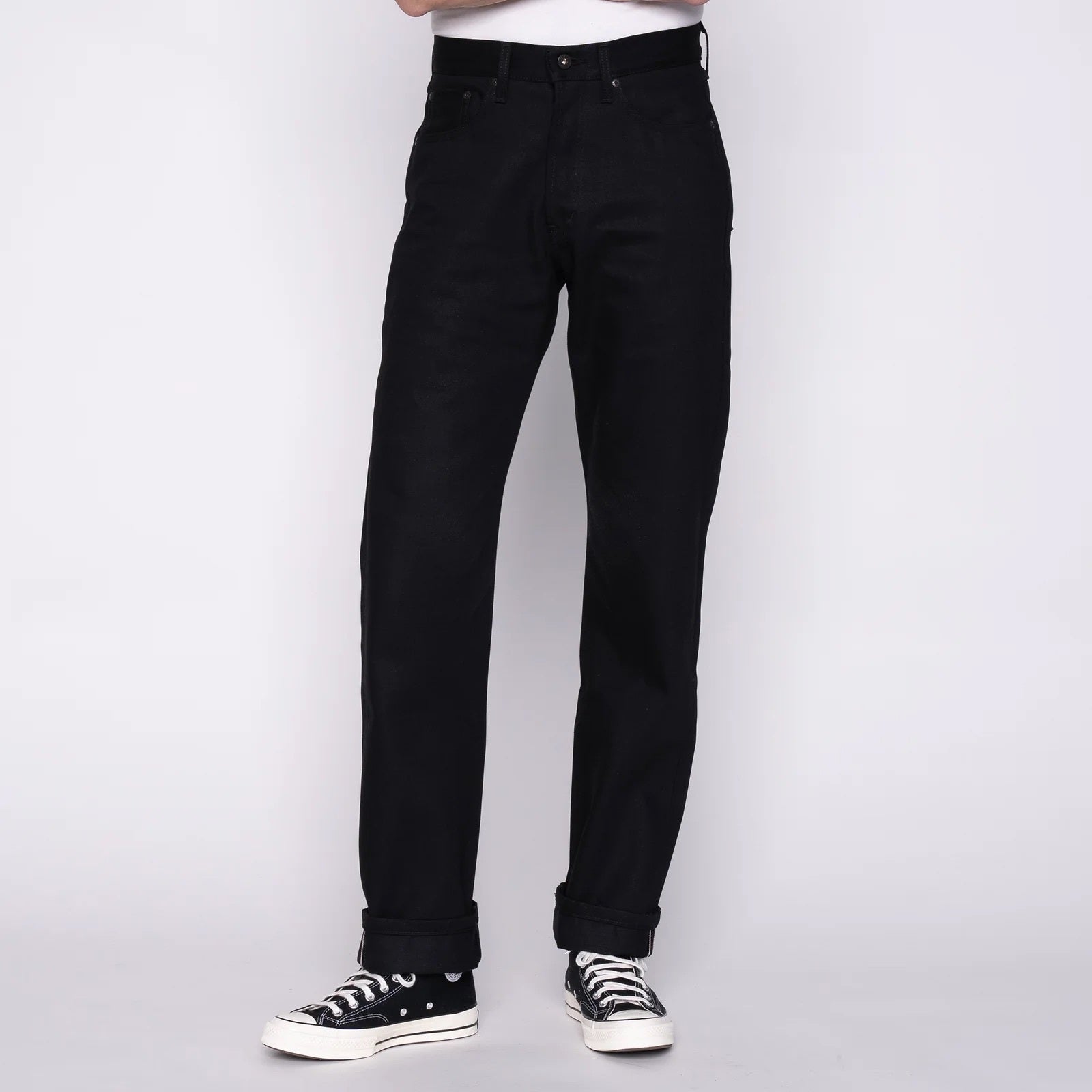 True Guy - Solid Black Selvedge | Maple Street Denim
